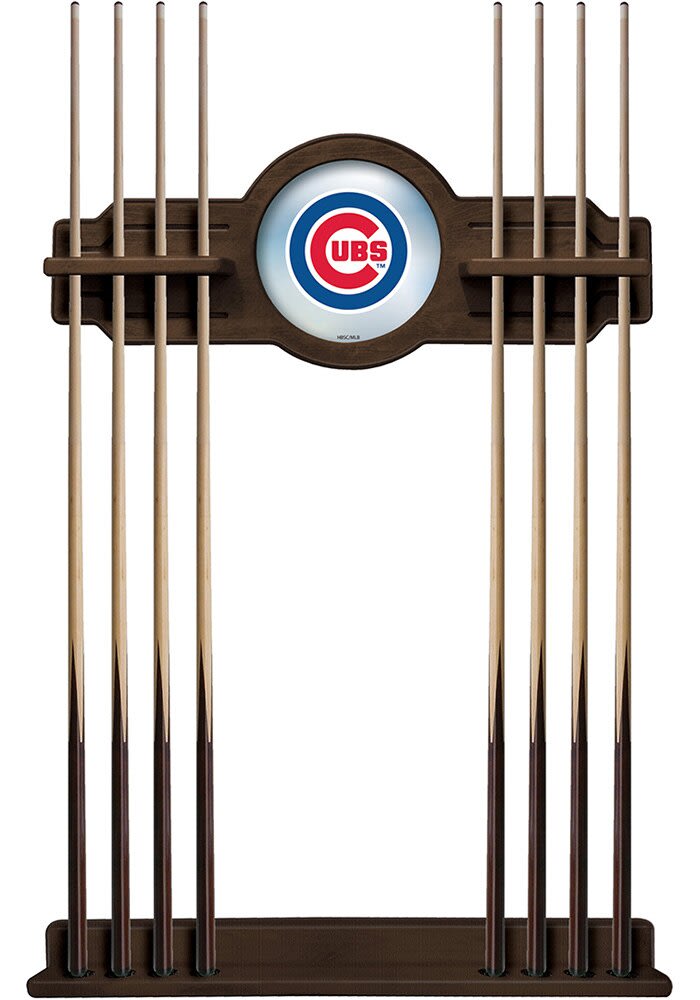 Chicago Cubs Solid Wood Cue Rack Pool Table BROWN - 7779754