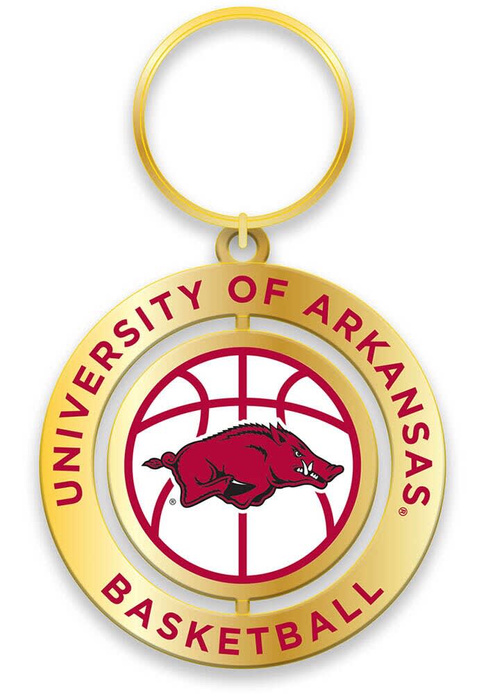 Arkansas Razorbacks RED Basketball Spinner Keychain - 778947897