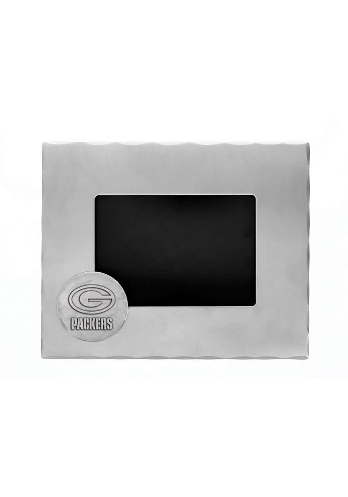 Green Bay Packers SILVER 3.5x5 Aluminum Logo Picture Frame - 7850050