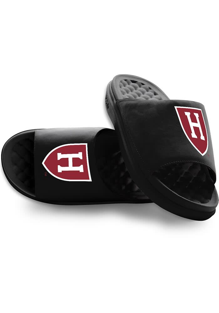 Harvard Crimson BLACK Primary Motive Mens Slides - 78584021