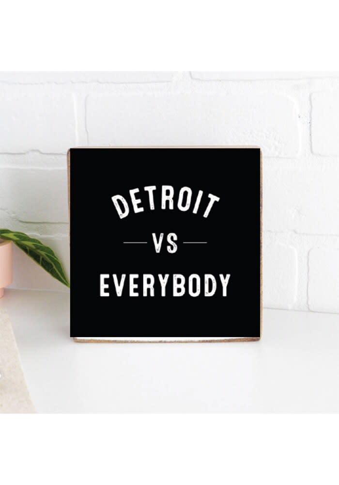 Detroit Detroit vs Everybody Sign BLACK - 78780123