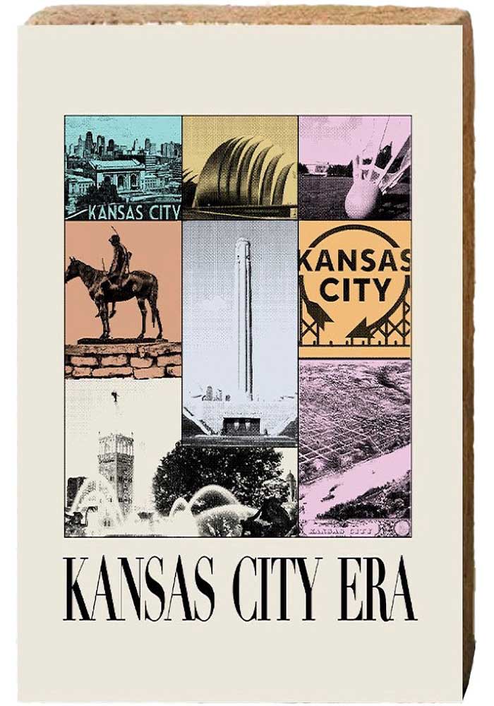 Kansas City Kansas City Icons Collage Sign CREAM - 78780140
