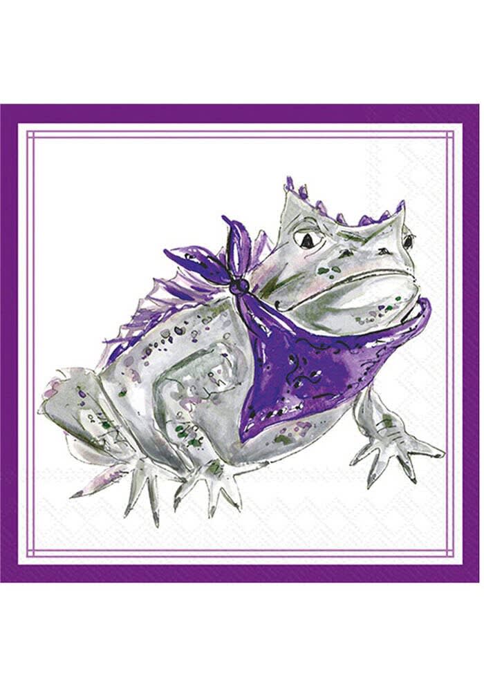 Dallas Ft Worth PURPLE Frog Bandana Paper Napkins - 7882720
