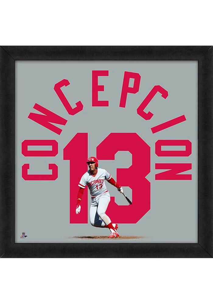 Dave Concepcion Cincinnati Reds GRAY 20x20 Uniframe Framed Posters ...