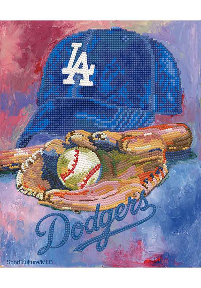 Los Angeles Dodgers BLUE Diamond Painting Craft Kit Puzzle - 7890595