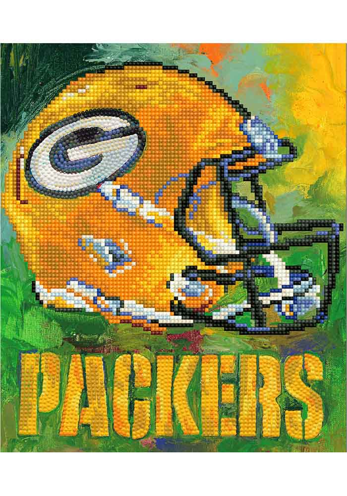 Green Bay Packers GREEN Diamond Painting Craft Kit Puzzle - 7890643
