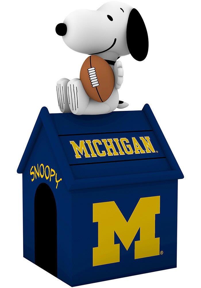 Michigan Wolverines BLUE Outdoor Inflatable Snoopy Doghouse - 7890997