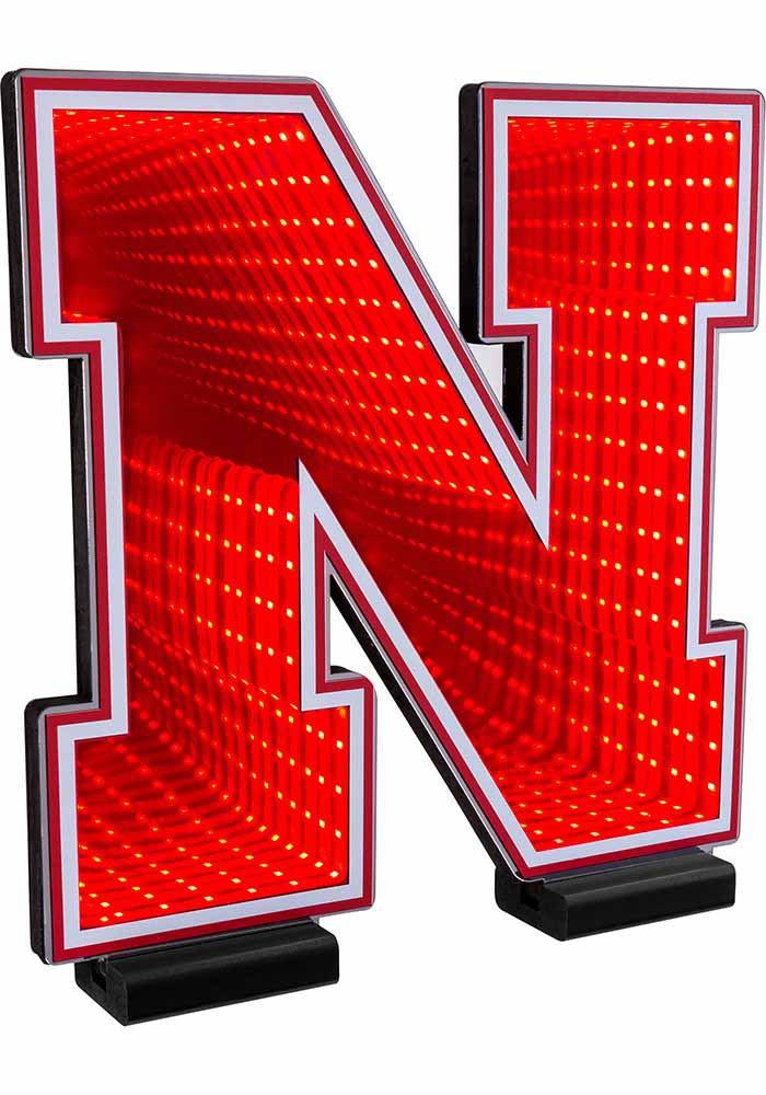 Nebraska Cornhuskers GOLD Infinity Logo Light Table Lamp - 7891079