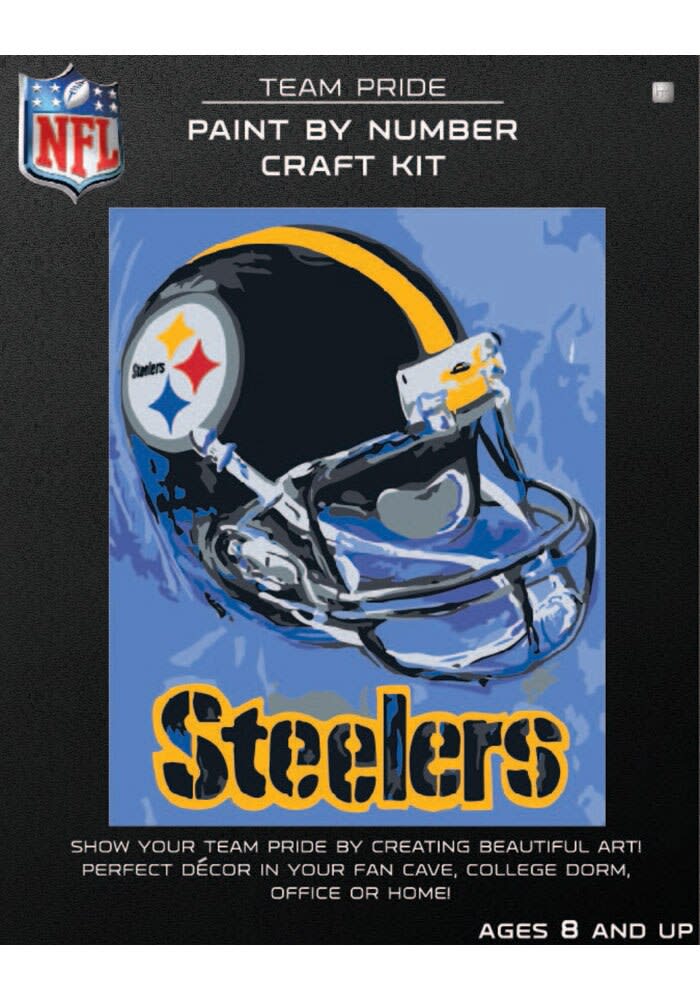 Pittsburgh Steelers Paint By Number Craft Kit Puzzle - YELLOW