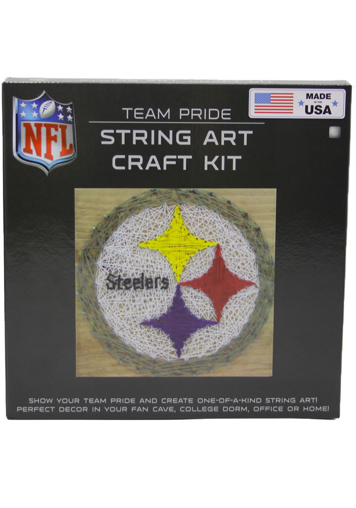 Pittsburgh Steelers String Art Craft Kit Puzzle - YELLOW
