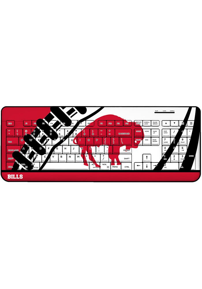 Buffalo Bills BLACK Historic Passtime Wireless Keyboard - 7907178