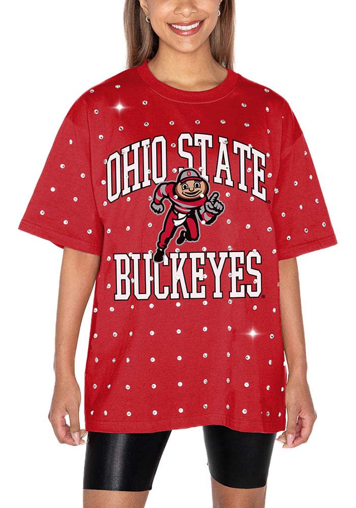 Gameday Couture Ohio State Buckeyes Womens In the Zone Rhinestone T ...