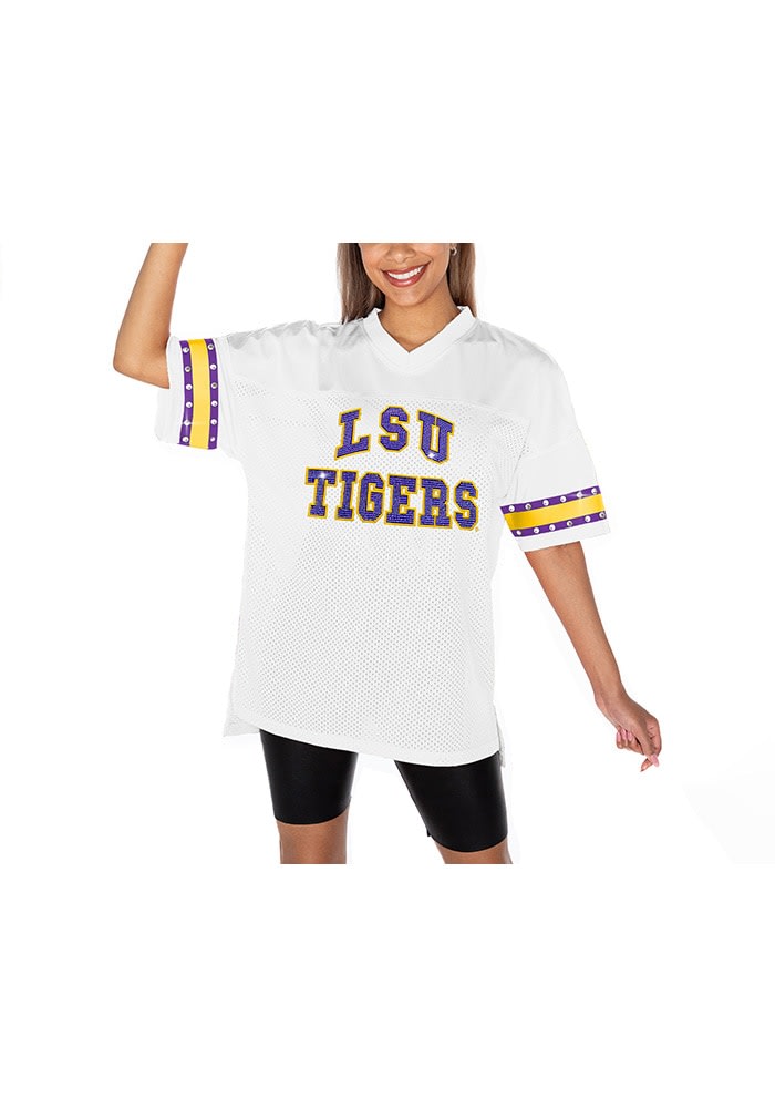LSU Tigers Womens Gameday Couture LAVENDER Until Kickoff Rhinestone ...