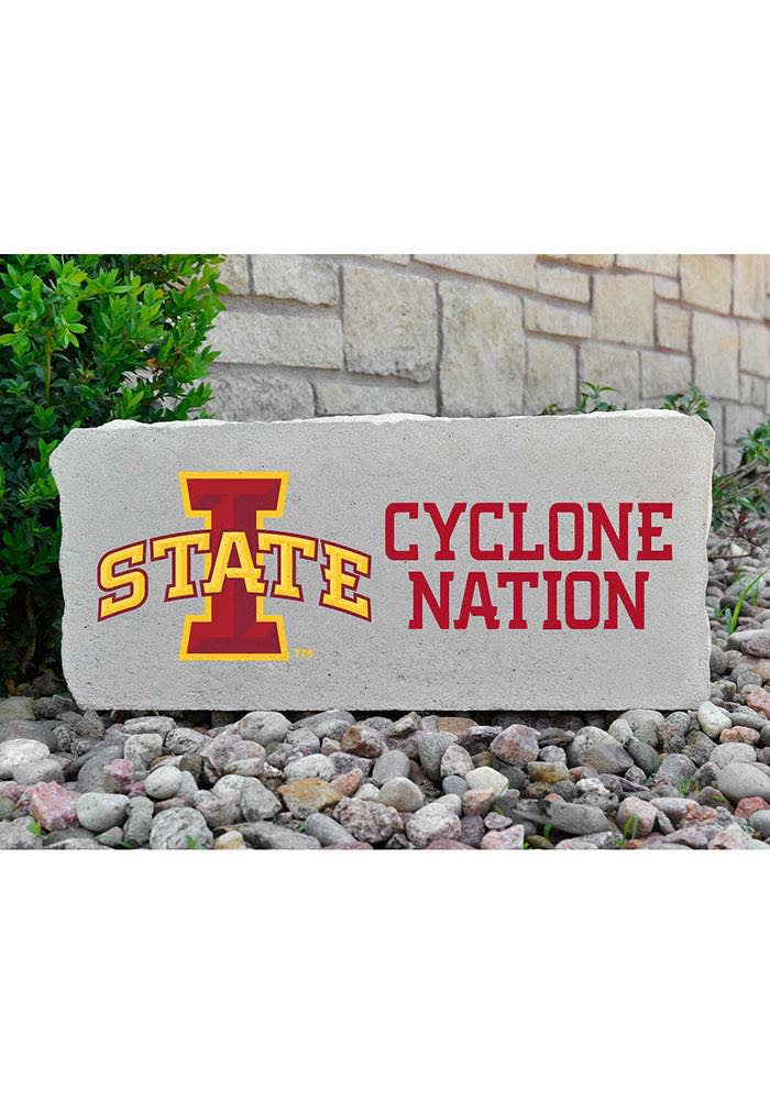 Iowa State Cyclones GRAY Cyclone Nation 17x7 Rock - 7950221
