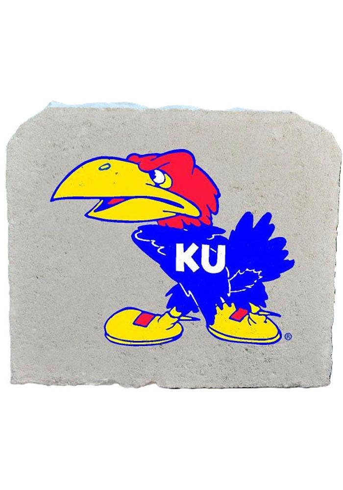 Kansas Jayhawks GRAY Jayhawk 1941 Jayhawk 11x9 Rock - 7950235