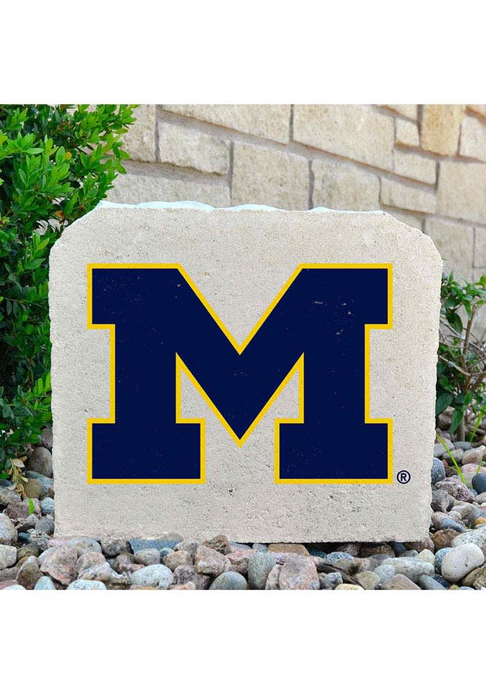 Michigan Wolverines GRAY Michigan Wolverine M 11x9 Rock - 7950259
