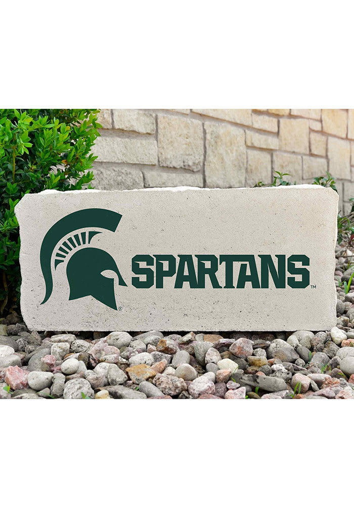 Michigan State Spartans GRAY Spartan Spartans 17x7 Rock - 7950264