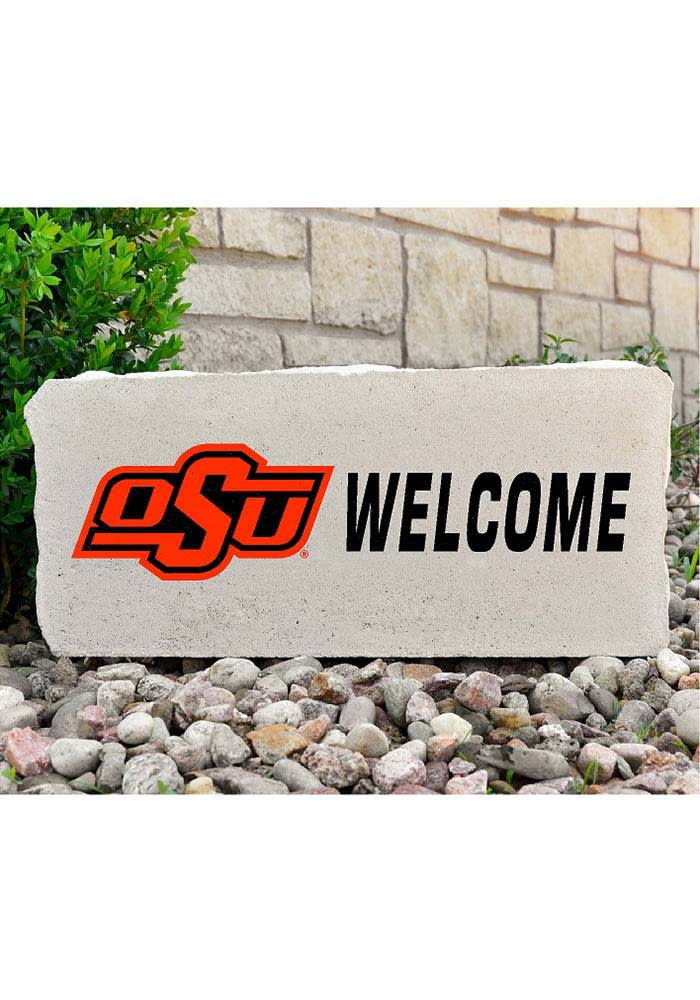 Oklahoma State Cowboys GRAY OSU Welcome 17x7 Rock - 7950310