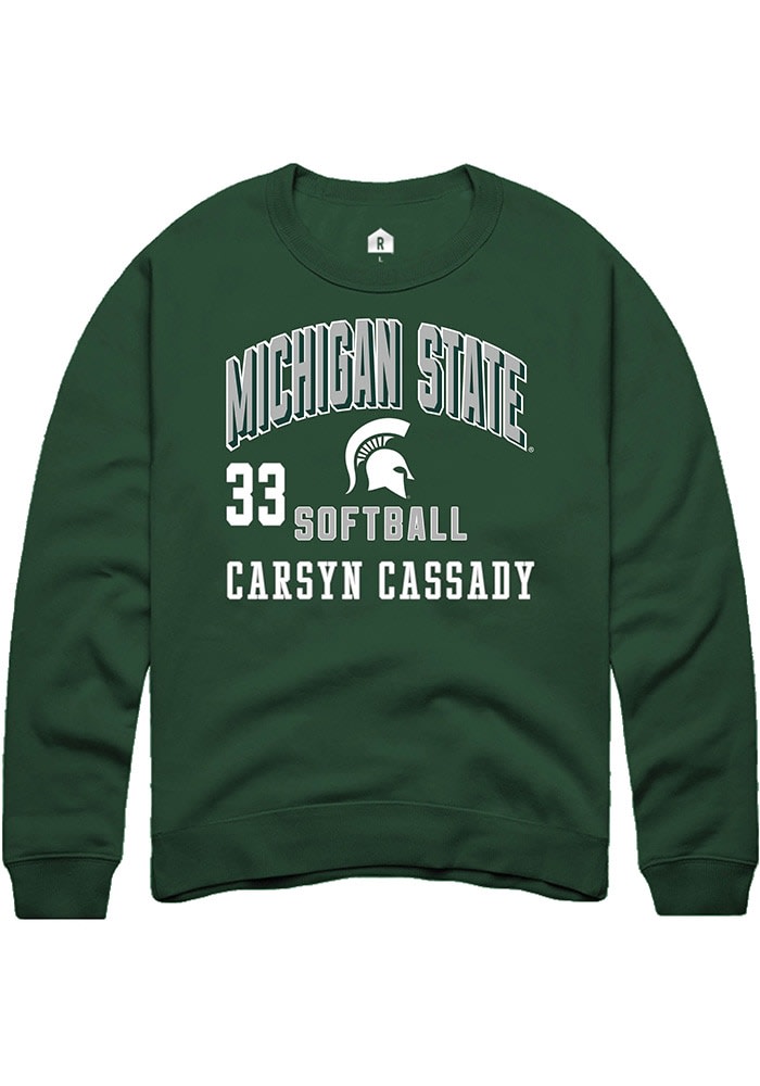 carsyn Cassady Michigan State Spartans Mens GREEN NIL Arch Logo Player ...