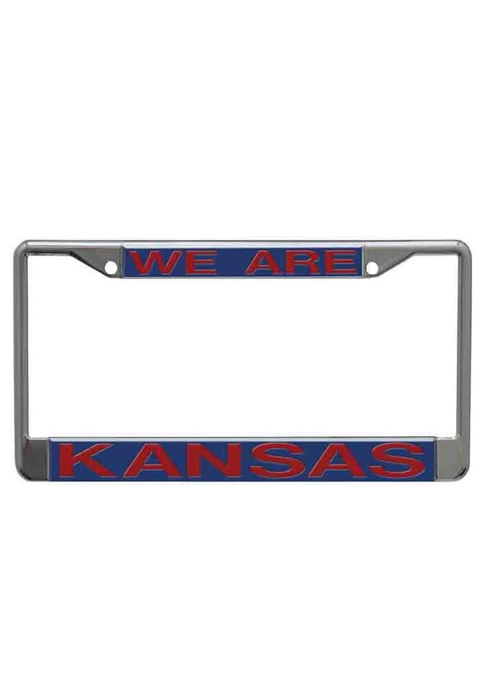 Kansas Jayhawks License Plate Frame - Kansas Jayhawks Blue We Are ...