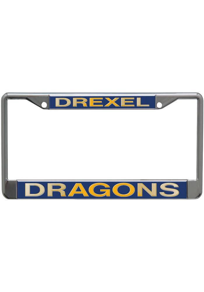Drexel Dragons License Plate Frame - Drexel Dragons BLUE Team Name ...