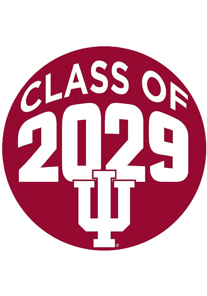 Indiana Hoosiers Red 3" Class of 2029 Button - 8044066