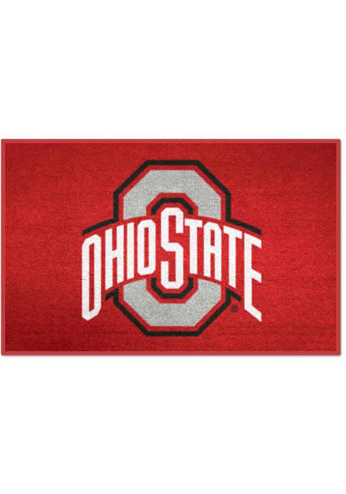 Ohio State Buckeyes Logo Interior Rug Red - 8049456
