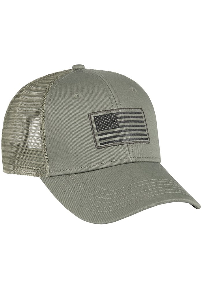 Army GREEN Flag Mesh Back Adjustable Hat - 8050032