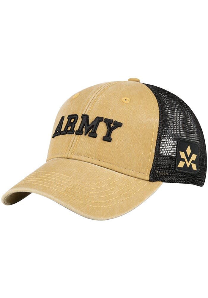 Army Mesh Back Adjustable Hat - GOLD