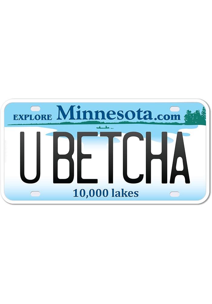 Minnesota Souvenir | Minnesota Stickers WHITE MULTI 4" License Plate ...