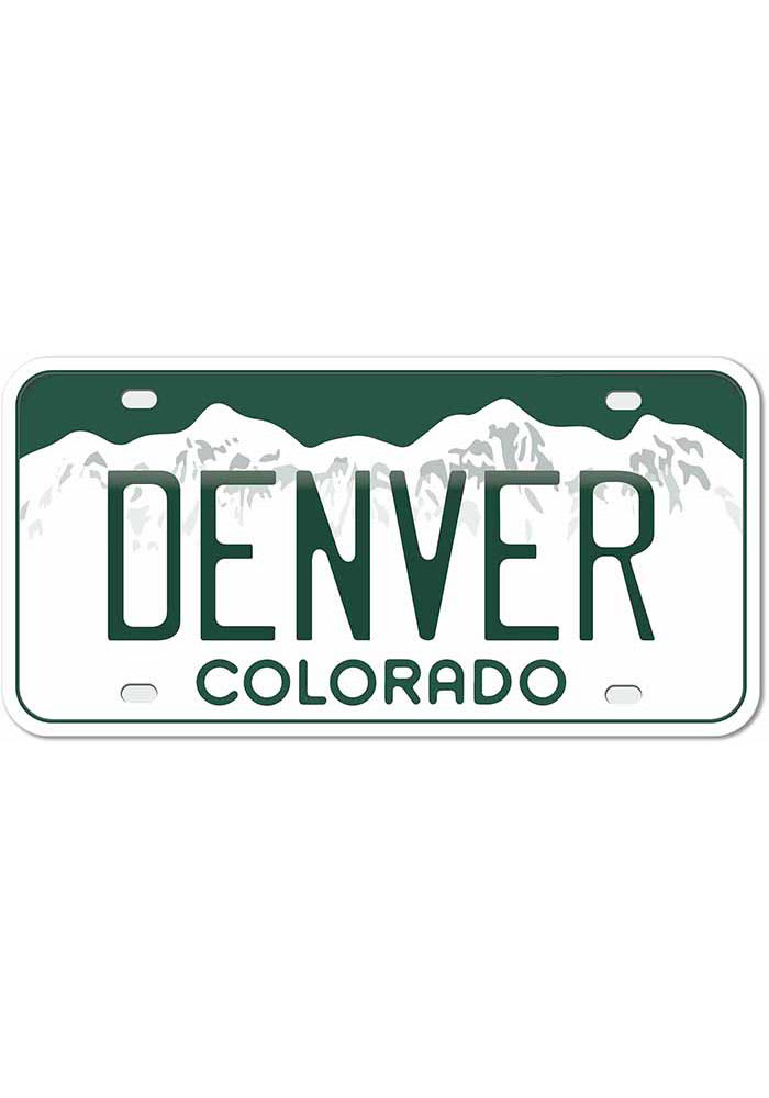 Denver Souvenir | Denver Stickers GREEN 4 Inch License Plate - 8120066