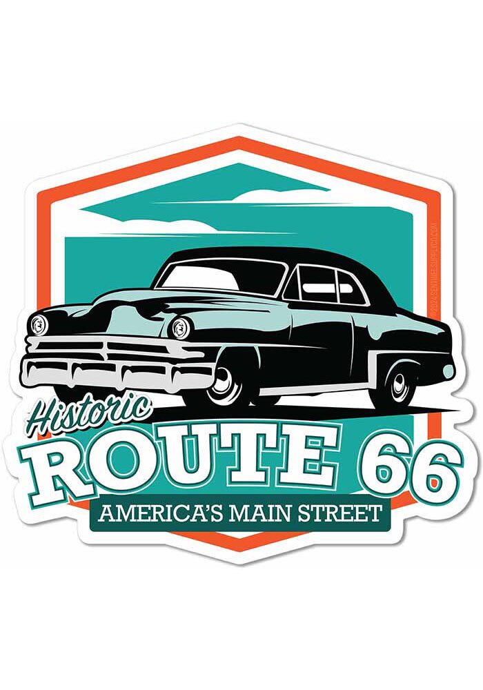 RALLY Souvenir | RALLY Stickers GREEN 3 Inch Vintage Car - 8120088