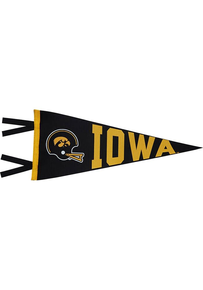 Iowa Hawkeyes BLACK Helmet Pennant - 8160001