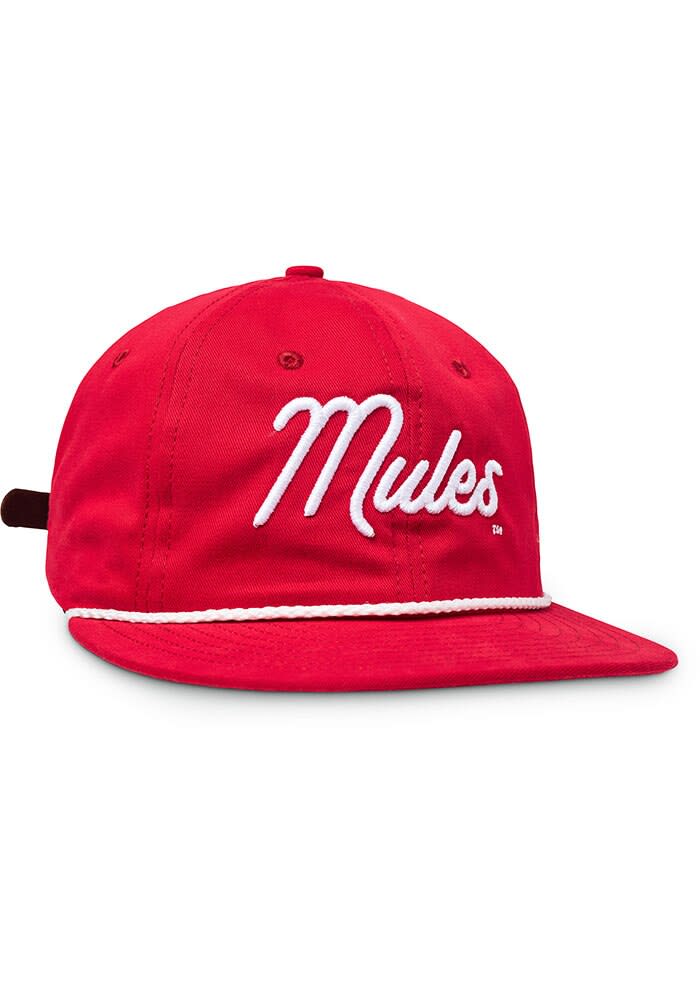 Central Missouri Mules RED Rope Mascot Flatbill Adjustable Hat - 81600091