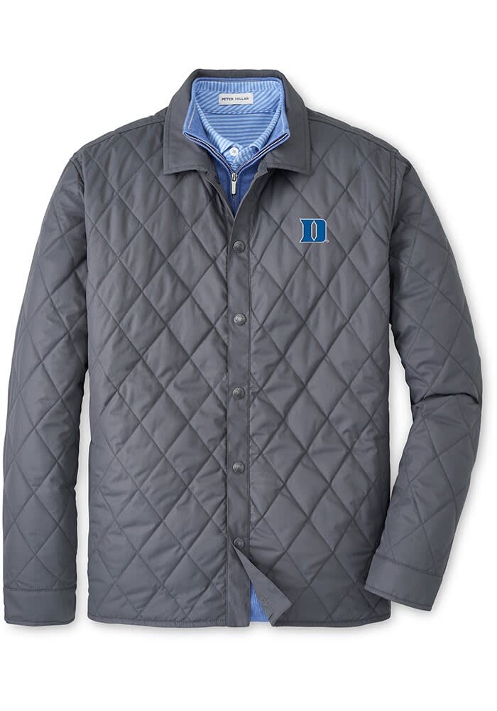 Peter Millar Duke Blue Devils Mens STEEL Brighton Medium Weight Jacket ...