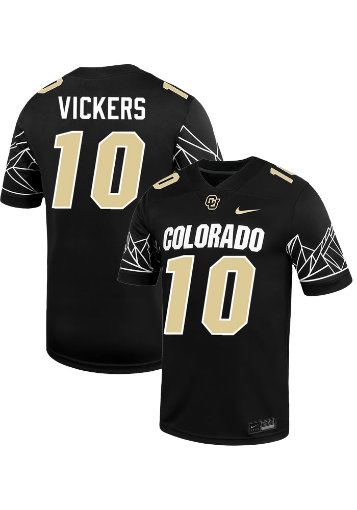 Makari Vickers Colorado Buffaloes BLACK Football NIL Game Jersey ...