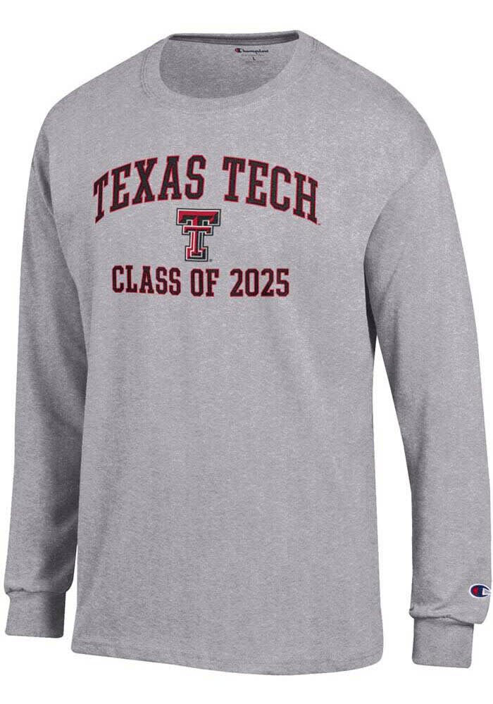 Champion Texas Tech Red Raiders Class of 2025 Text Jersey Long Sleeve T ...