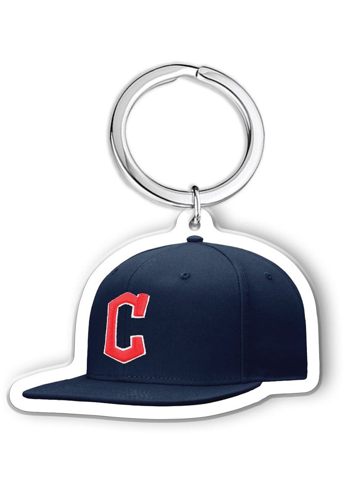 Cleveland Guardians NAVY Cap Keychain - 83740154
