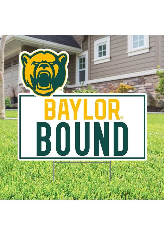 Baylor Bears White School Bound Yard Sign - 8434826