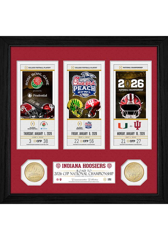 Indiana Hoosiers CRIMSON 2025 CFP National Champions Plaque - 8439775