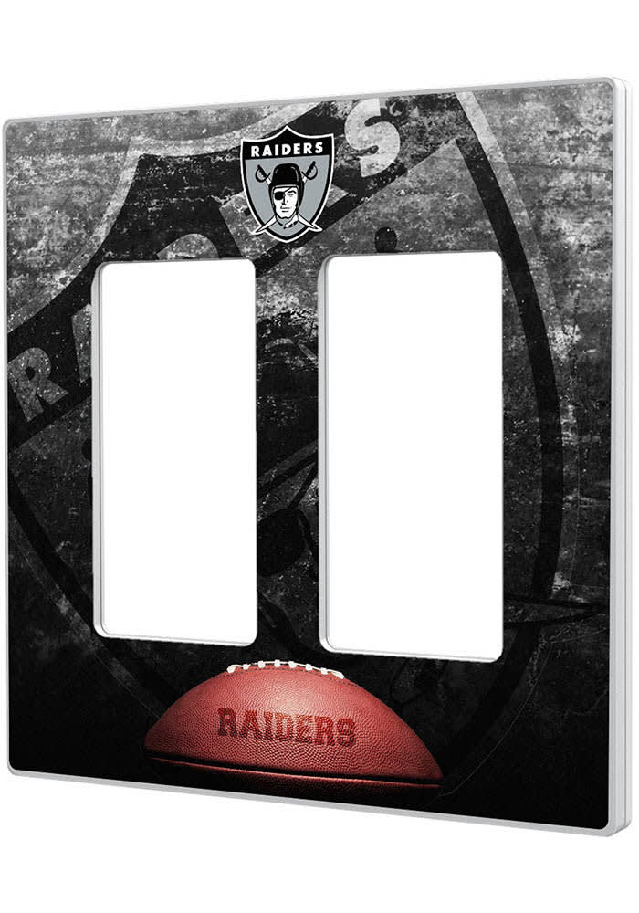 Las Vegas Raiders White Historic Legendary Double Light Switch Cover ...