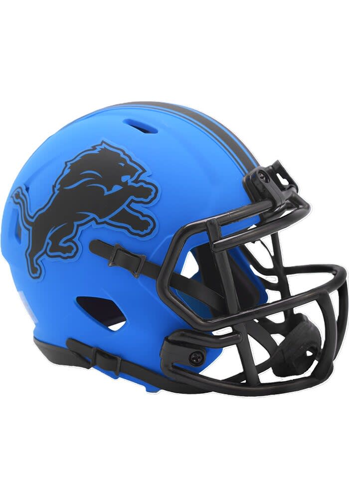 Detroit Lions BLUE Rave Speed Mini Helmet - 85600008