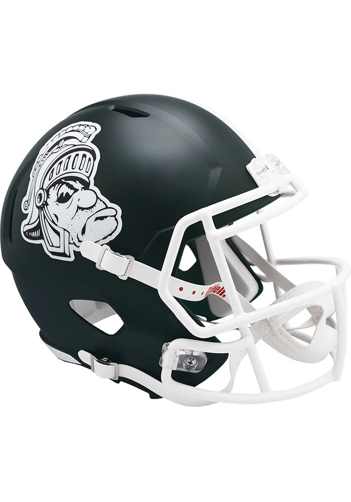 Michigan State Spartans GREEN Gruff Sparty Speed Replica Mini Helmet ...