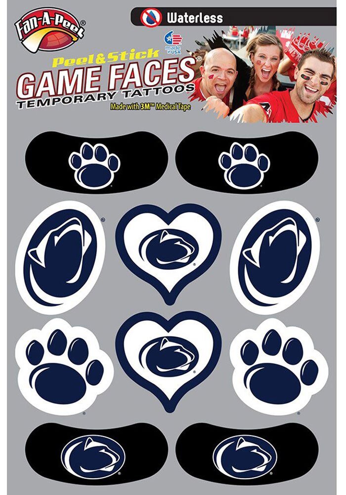 Penn State Nittany Lions NAVY Waterless Design Tattoo - 8640119