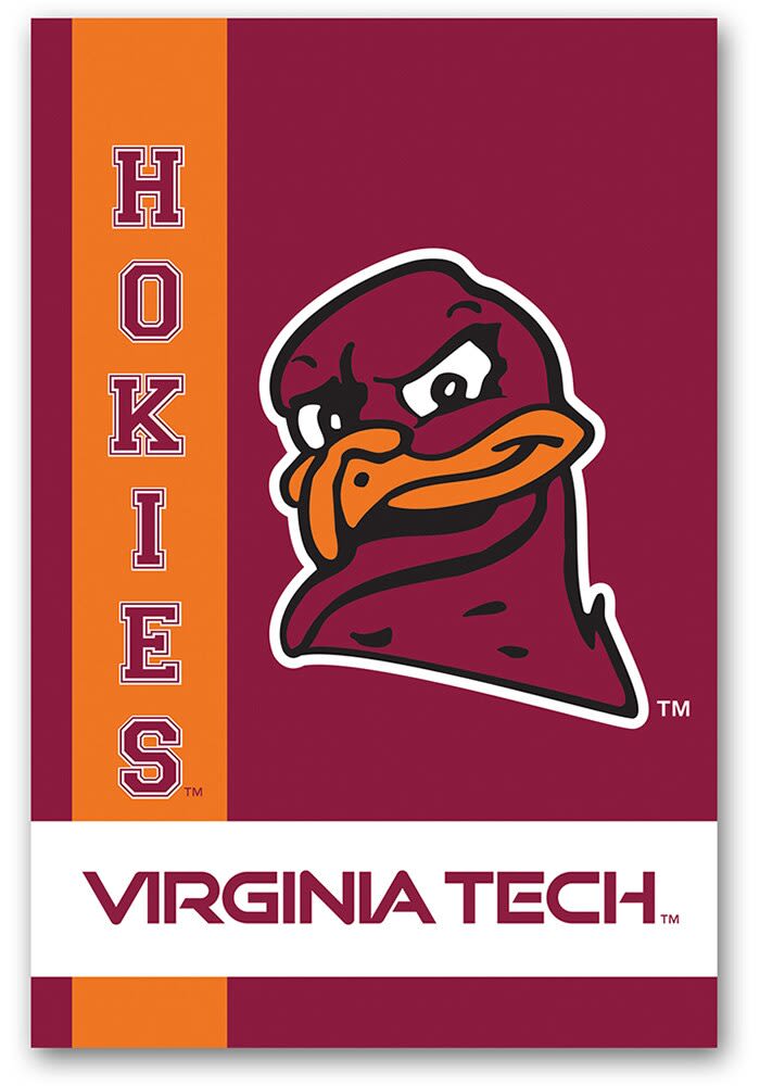 Virginia Tech Hokies MAROON Mascot Garden Flag - 864285355