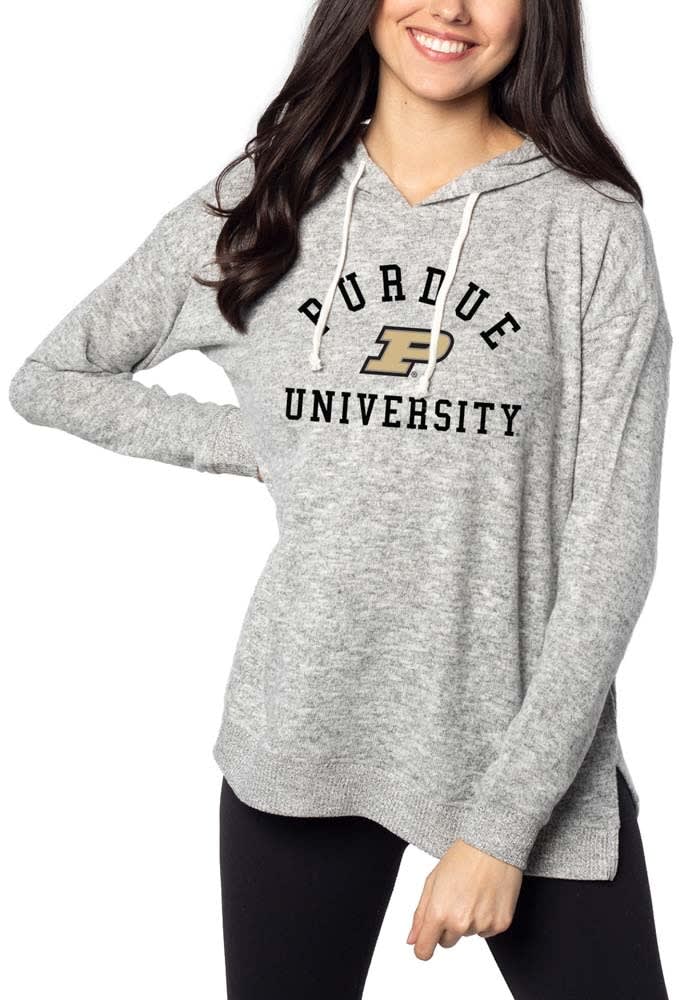 Purdue Boilermakers Womens GREY Cozy Hoodie - 86480442