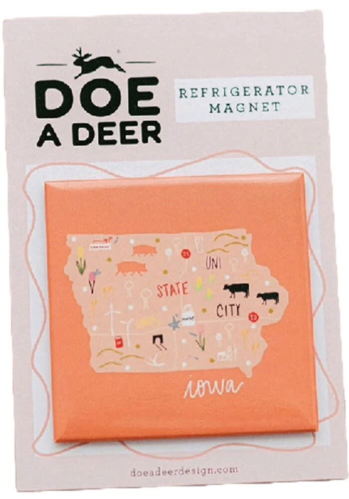 Iowa ORANGE State Magnet - 8720003