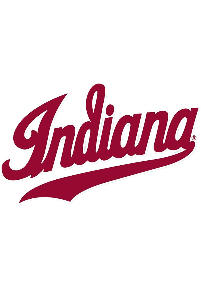 Red Indiana Hoosiers Licensed Mark Decal - 872124043