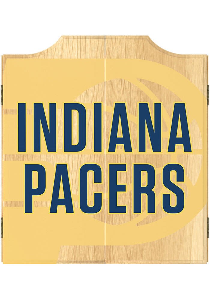 Indiana Pacers YELLOW Fade Logo Dart Board Cabinet - 87231013