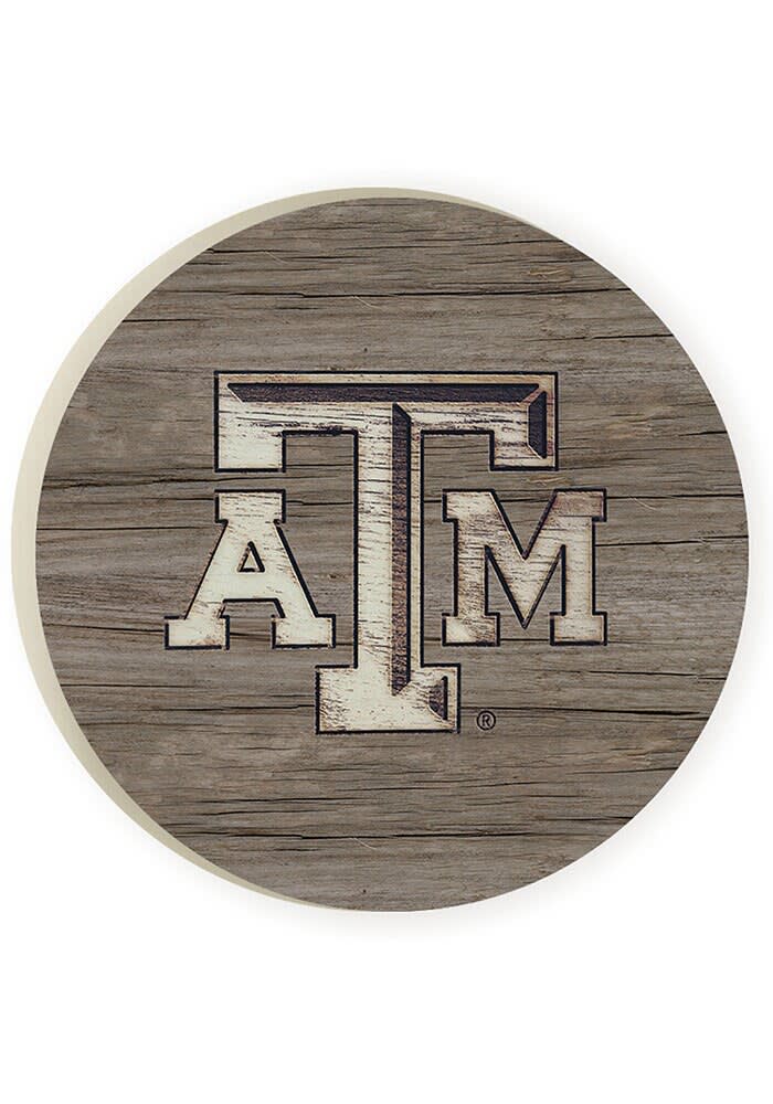 Texas A&M Aggies MAROON 2 Pack Color Logo Design Car Coaster - 8780112
